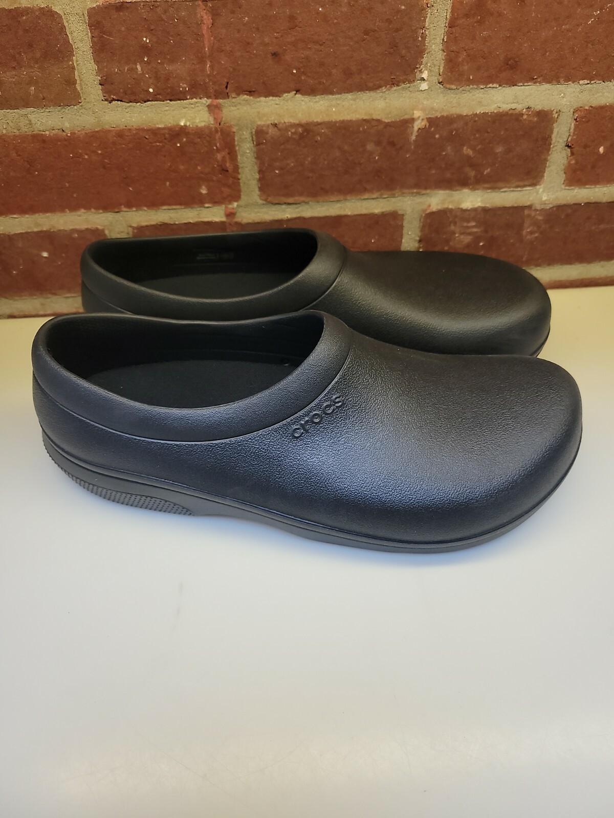 Crocs Lock Mens Black Dual Comfort Slip Resistant Rou… - Gem