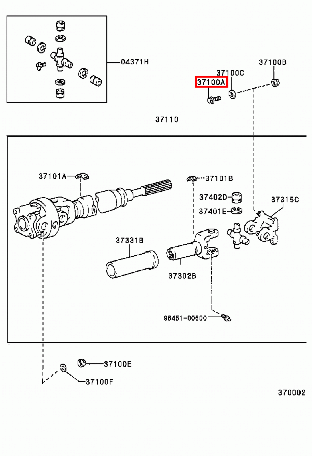 Genuine Hilux RN30 RN135 RN130 RN110 RN106 RN105 LN91 LN90 LN86 ...