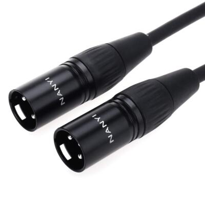 Microphone Cable XLR to XLR Patch Cables 3-Pin XLR Male to Male mic ...