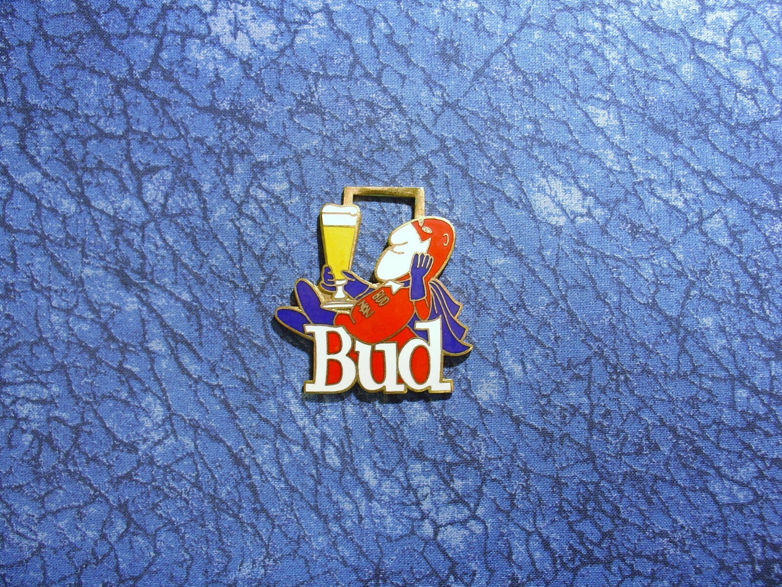 Budweiser Beer Budman Beer Can Collector Watch Fob - Gem