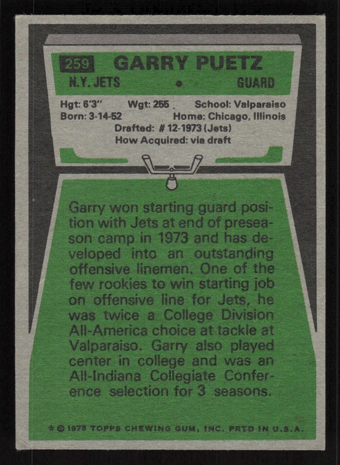 1975 Topps #259 Garry Puetz Card TCCCX | eBay