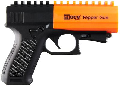 MACE Pepper Spray Gun 2.0 with Strobe LED and Integrated Picatinny rail ...