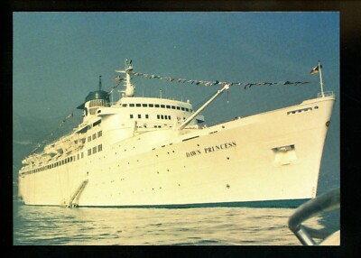 Ship postcard Chantry Classics Chrome S61 M V Dawn Princess off Monaco ...
