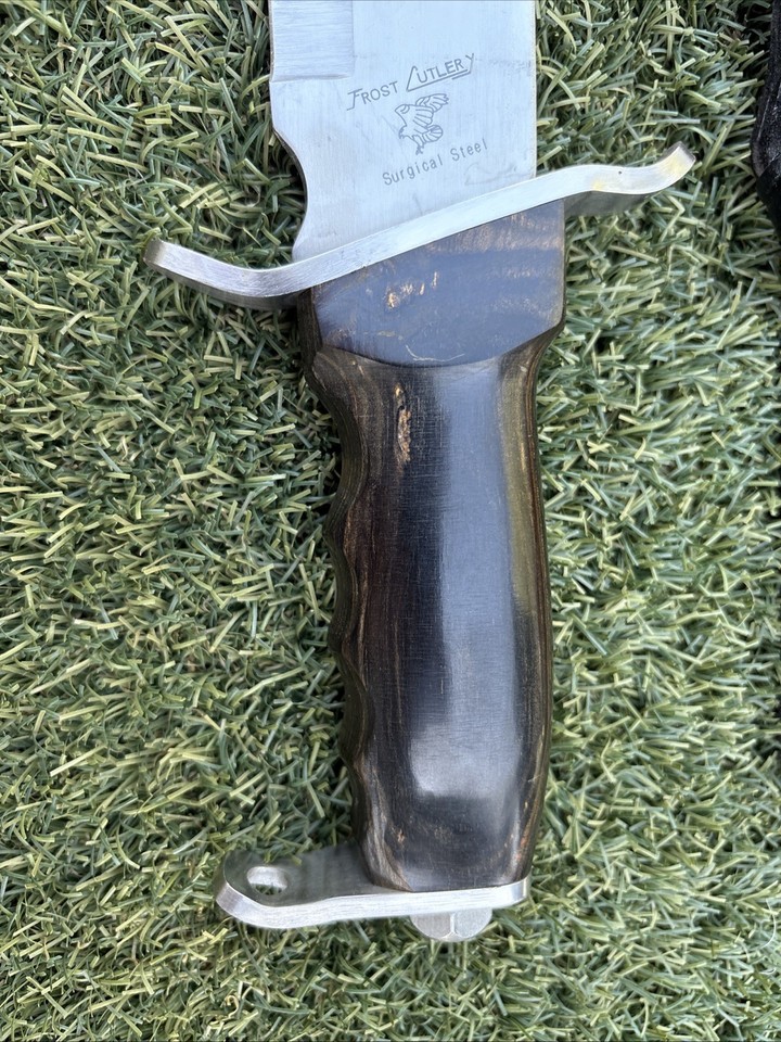 Vintage Jim Frost Cutlery Defender 16.5” Bowie Sheath Knife w/ Box 17 ...