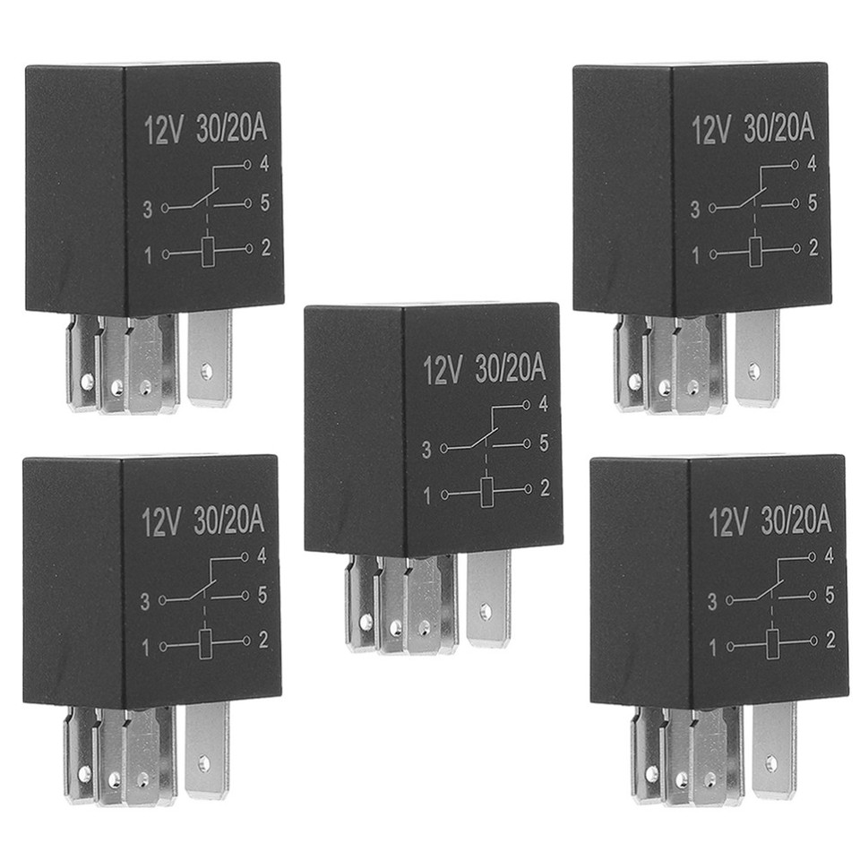 5 Pcs Automotive Relay Starter Electronic Automobile Relays Car Motor ...