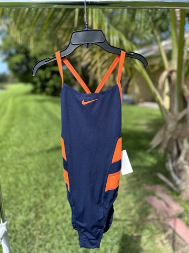 Size Medium Nike Swim Vex Racerback Womens One-Piece Swimsuit NESSA100 ...