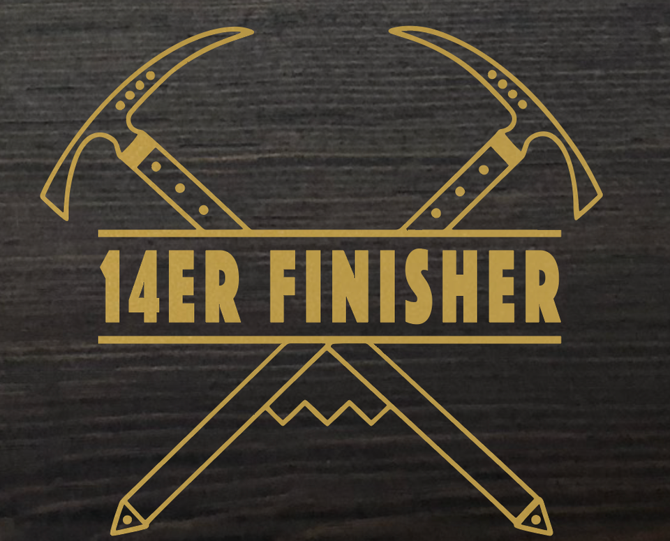 14er Finisher Sticker 5.5" Decal Colorado 14ers Fourteeners Climbing ...