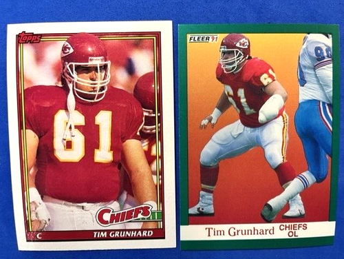 NFL - Tim Grunhard 1991 Topps & 1991 Fleer Football - Chiefs | eBay