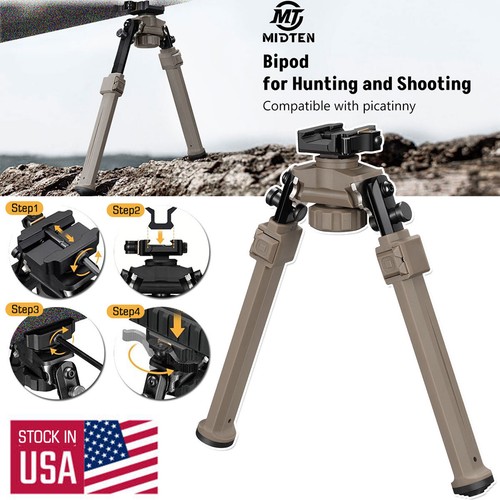 Tactical Rifle Bipod Quick Detach Mount 7.8-10.6" Compatible with ...