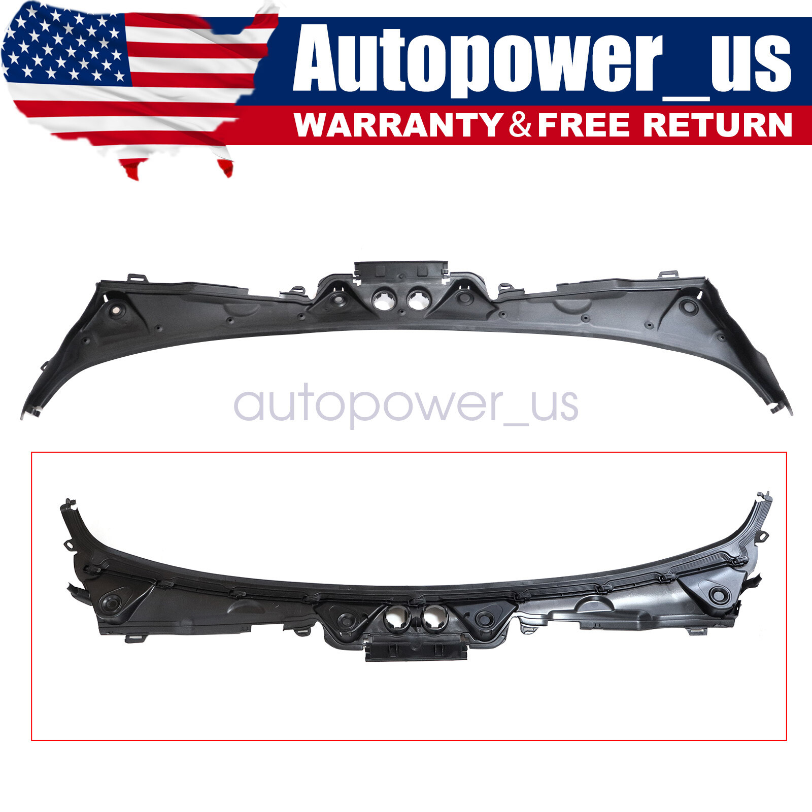 Cowl Panel Wiper Motor Cover Windshield For BMW 328i 335i 328i xDrive ...