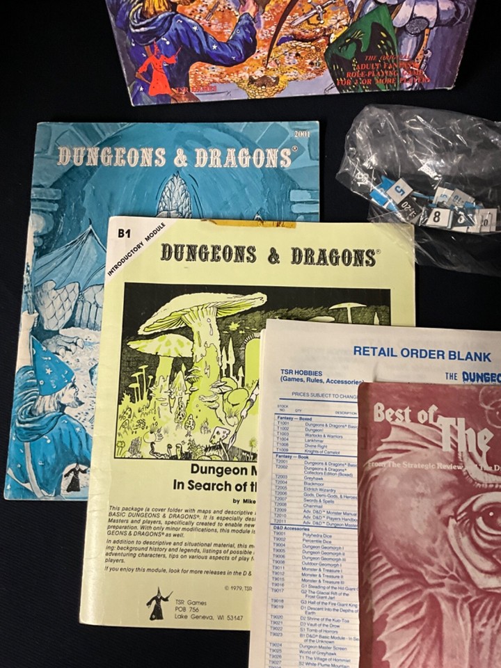 Dungeons + Dragons Basic Holmes Set 1001, 1979 TSR, 3rd Edition | eBay