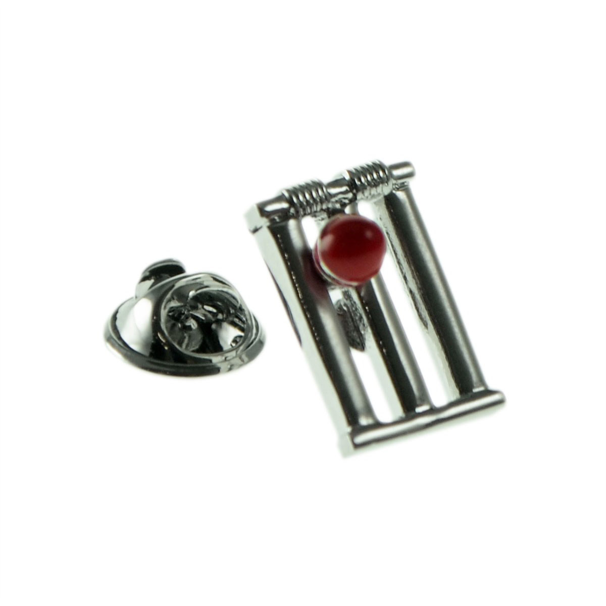 Cricket Wicket & Red Cricket Ball Lapel Pin Badge XNP019 | eBay UK