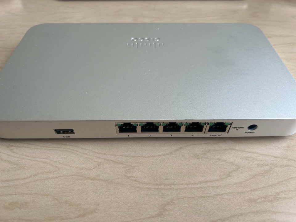Cisco Meraki MX64-HW Cloud Managed Firewall - CLAIMED - No Power Supply ...