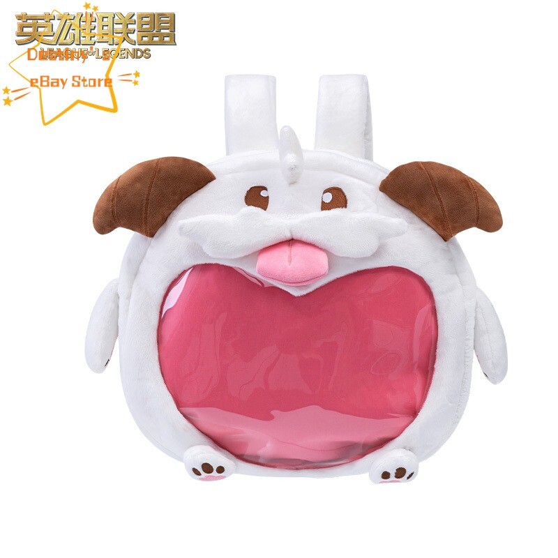 League of Legends LOL Poro Shoulder Crossbody Bag Itabag Plush Backpack ...