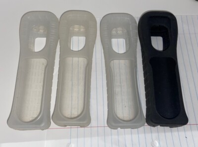 Nintendo Wii 4 Lot OEM Silicone Wii Remote Controller Sleeve Cover | eBay