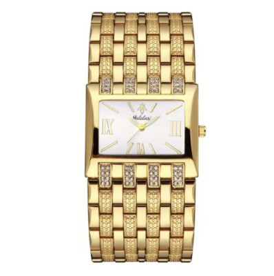 elegante Armbanduhr Damen Gold Vintage, YaLaLuSi Luxus Damen Uhr mit ...