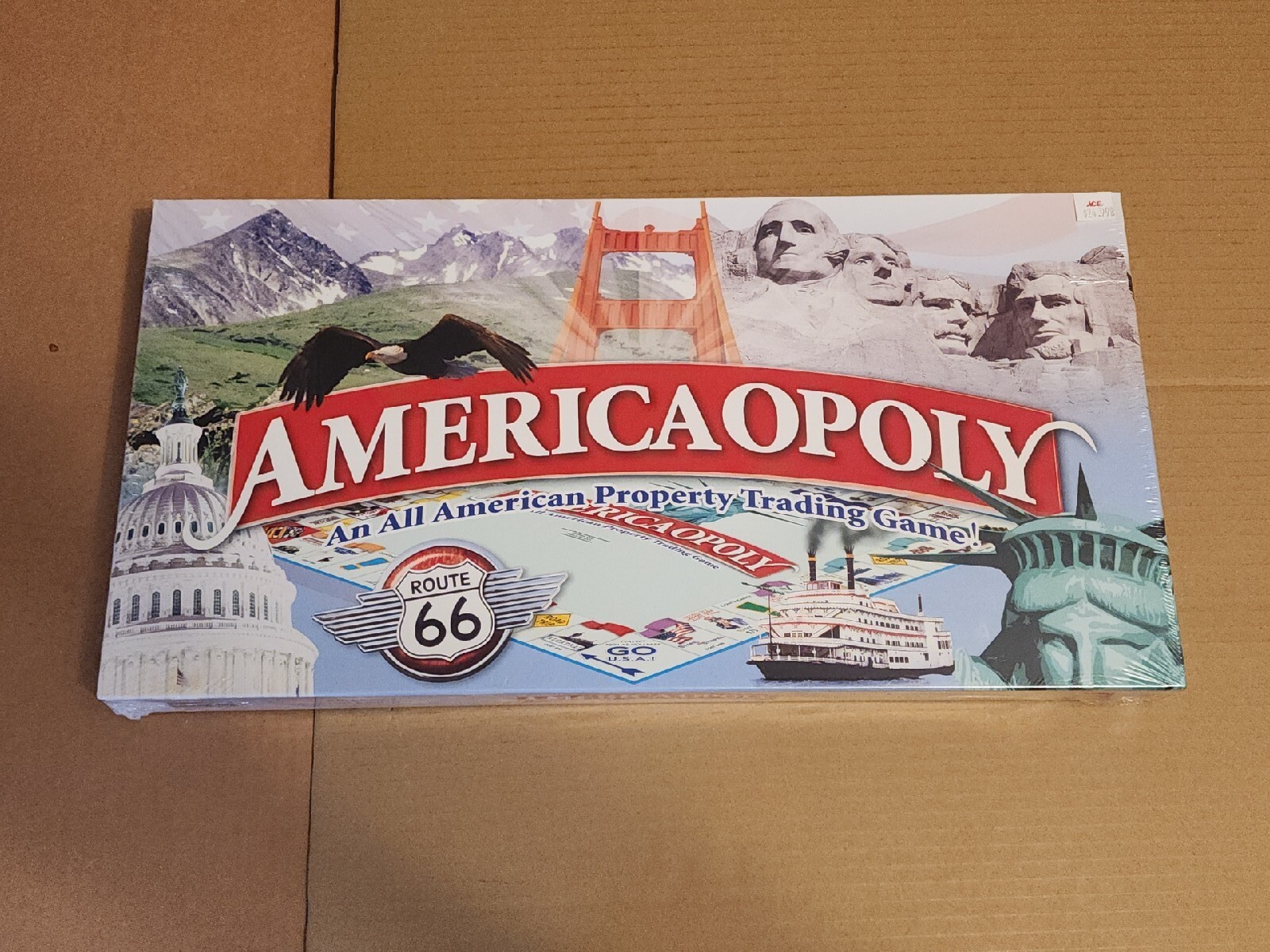 America-Opoly (AmericaOpoly) A USA themed Monopoly Game NEW in BOX | eBay