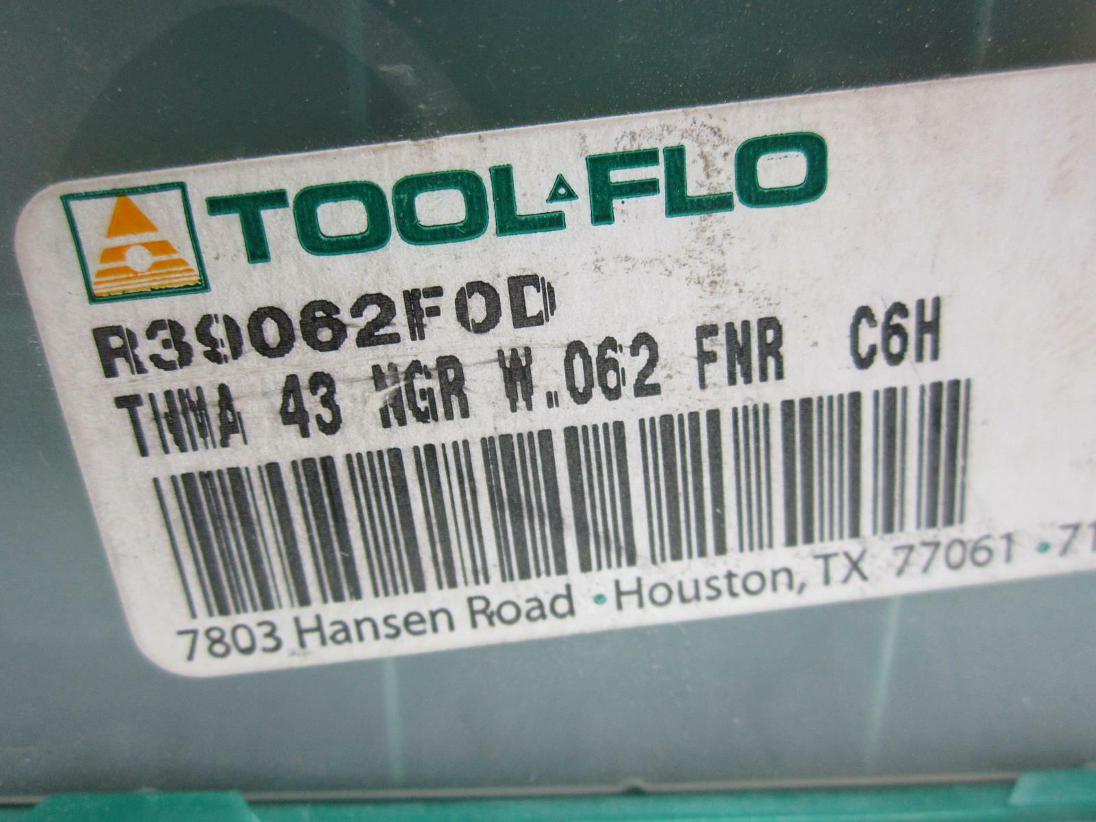 Tool-Flo (R39062F0D) TNMA 43 NGR W.062 FNR C6H Threading Inserts - Pack ...