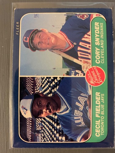 1986 Fleer #653 Cecil Fielder Rookie Card VG-EX Condition | eBay