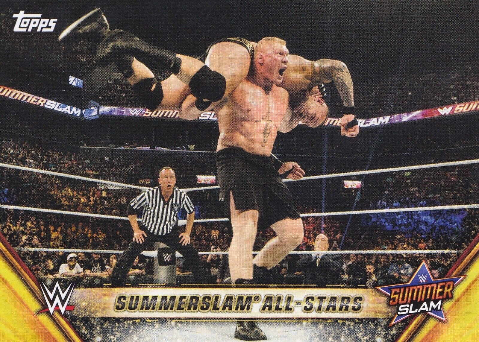 2019 Topps WWE Summerslam - Mr. SummerSlam #MSS-4 Brock Lesnar Knocks ...