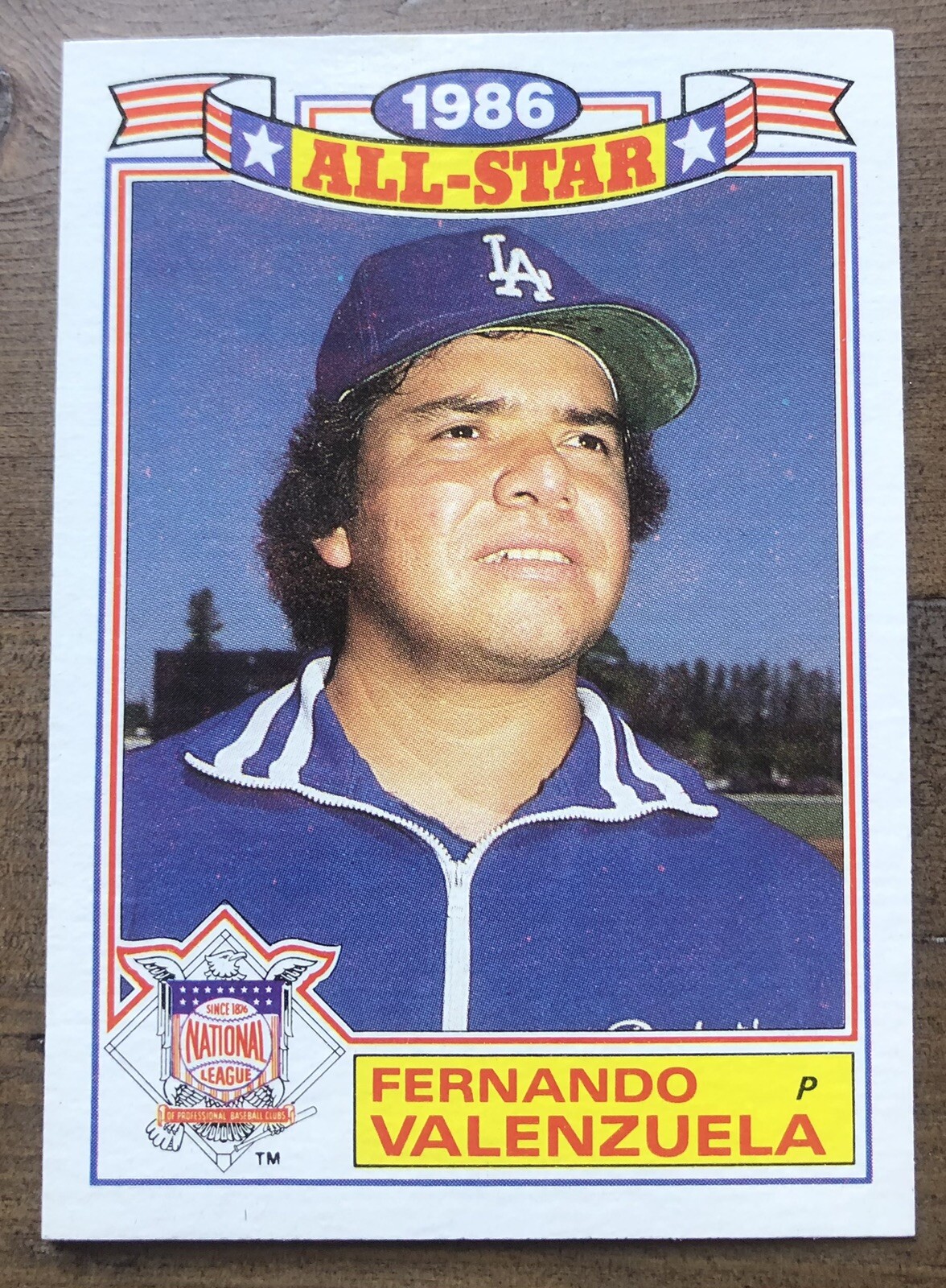 Fernando Valenzuela LA Dodgers 1986 All-Star Glossy 1987 Topps Card #11 ...