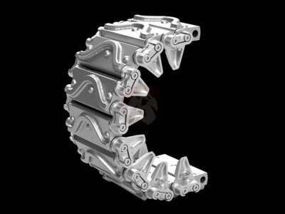 Panzer Art 1/35 T62 Steel Chevron Riveted Tracks M4 Sherman w/VVSS WWII ...