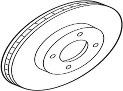 40206-4BA0A Nissan Rotor-disc brake, front 402064BA0A, New Genuine OEM ...