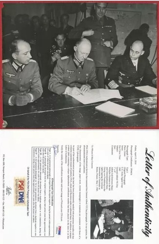1945 Type 1 Photo - VE Day German Surrender of WW II - PSA/DNA ...