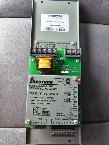Crestron CLI-120N-4 Creslite Four-Channel Network Lighting Dimmer ...