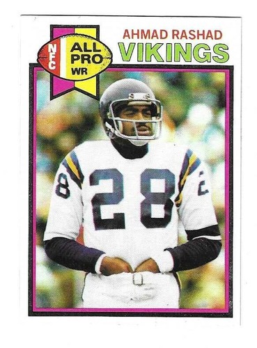 Ahmad Rashad 1979 TOPPS NFL FOOTBALL ORIGINAL CARD #30 Minnesota ...