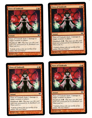 4x Fires of Undeath EX Dark Ascension Mtg Magic EDH 4x x4 | eBay
