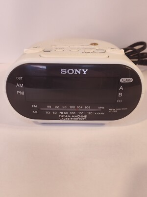 Sony Dream Machine Auto Time Set ICF-C318 Alarm Clock Radio **Tested ...