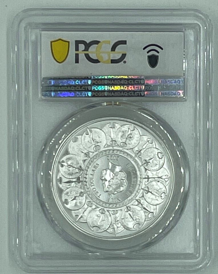 2022 NIUE $2 MOLON LABE TYPE 1 (Medal Alignment) 1 oz 999 Silver PCGS ...