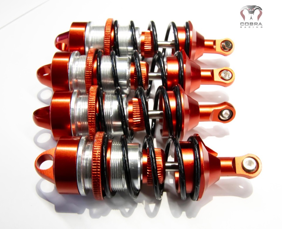 CR ARRMA Front+Rear (RED) Alloy Shocks for 1/7 Felony Limitless ...