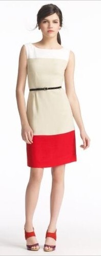 Kate Spade Brodie Colorblock Linen Dress 0 | eBay