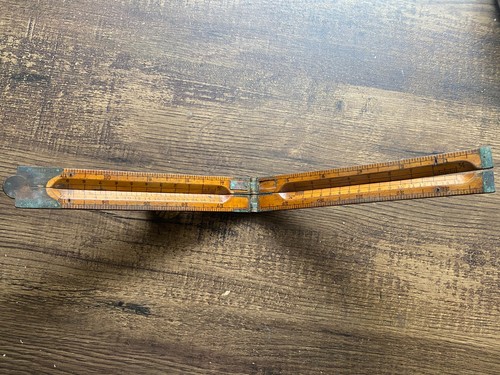 Antique Stanley No 53-1/2 Architect's Drafting Rule Ruler Boxwood/Brass ...