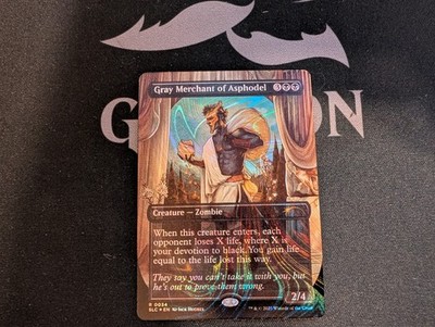 Grey Merchant of Asphodel Halo Foil Secret Lair Encyclopedia Magic Mtg ...