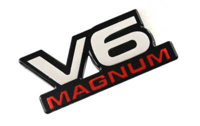 1pc V6 Emblems Fender Door Stickers 1500 Van for 94-01 Magnum Chrome ...