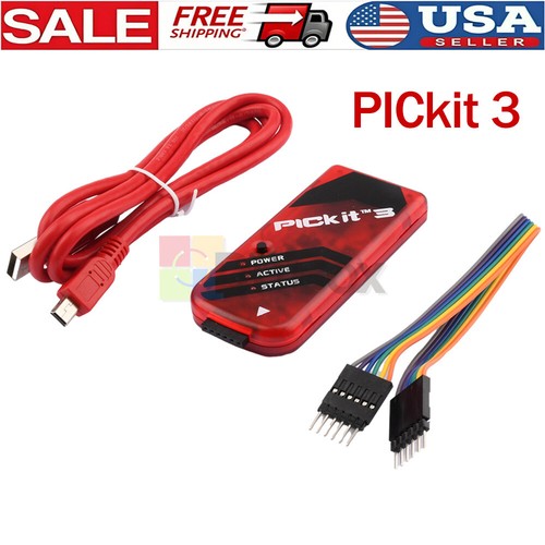 PICkit 3 Microchip Original MPLAB PICkit 3 PIC In-Circuit Debugger ...