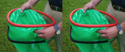 2 x Handi Hoop Bag Bago Holder Litter Picker Hand Held Refuse Rubbish ...