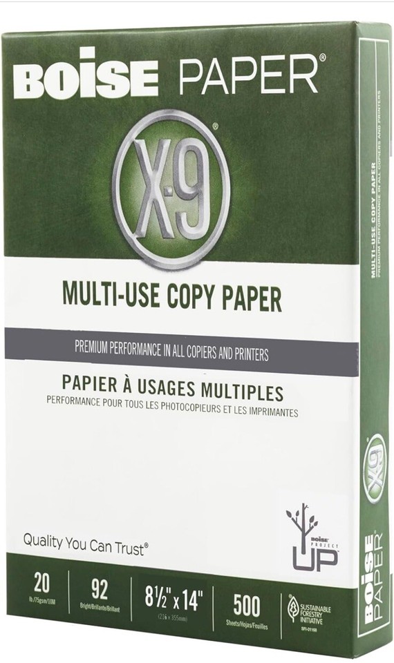 Boise Paper X-9 Multi-Use Copy Paper - 10 Ream (5,000 Sheets) | 8.5" x ...