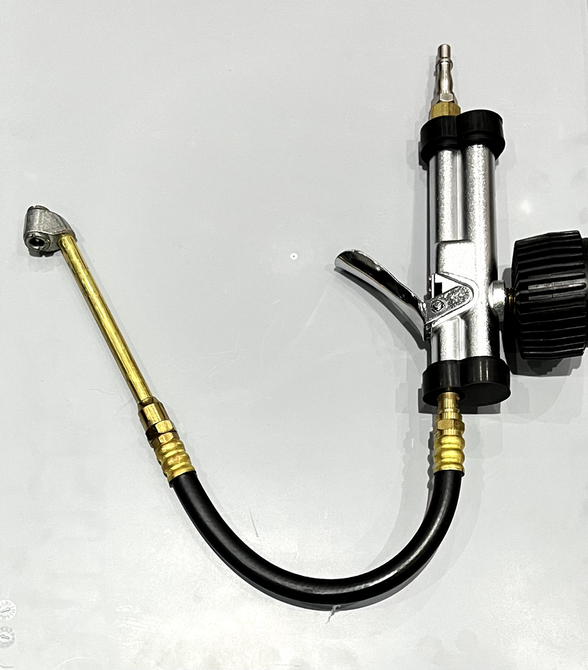 Professional Air Line Tyre Pump Inflator Pressure Dial Gauge Compressor ...