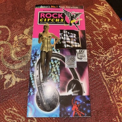 MADAME TUSSAUD'S ROCK CIRCUS PAMPHLET | eBay