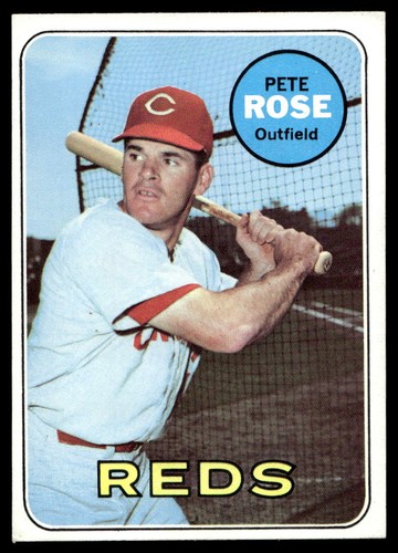 1969 Topps #120 Pete Rose Cincinnati Reds NR-MINT SHARP!! NO RESERVE ...