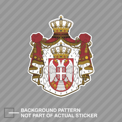 Serbian Coat of Arms Sticker Decal Vinyl Serbian flag SRB RS | eBay