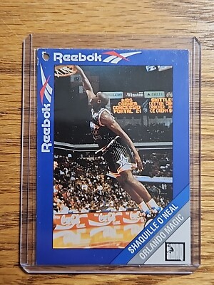 1994 Reebok Shoe Tag Card Shaquille O'Neal SHAQ III Series #F-9401 RARE ...