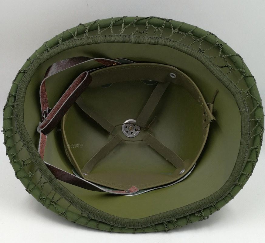 VIETCONG VC PITH HELMET HAT GREEN Colour WITH RED STAR BADGE Helmet Net ...