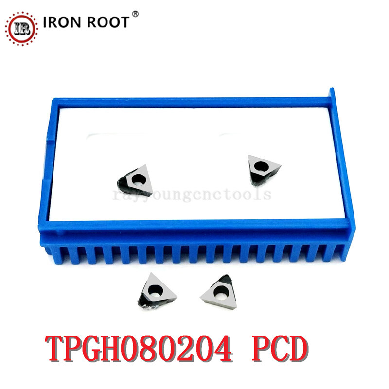 2P TPGH080204 PCD Diamond Boring Inserts Indexable Inserts CNC Metal ...