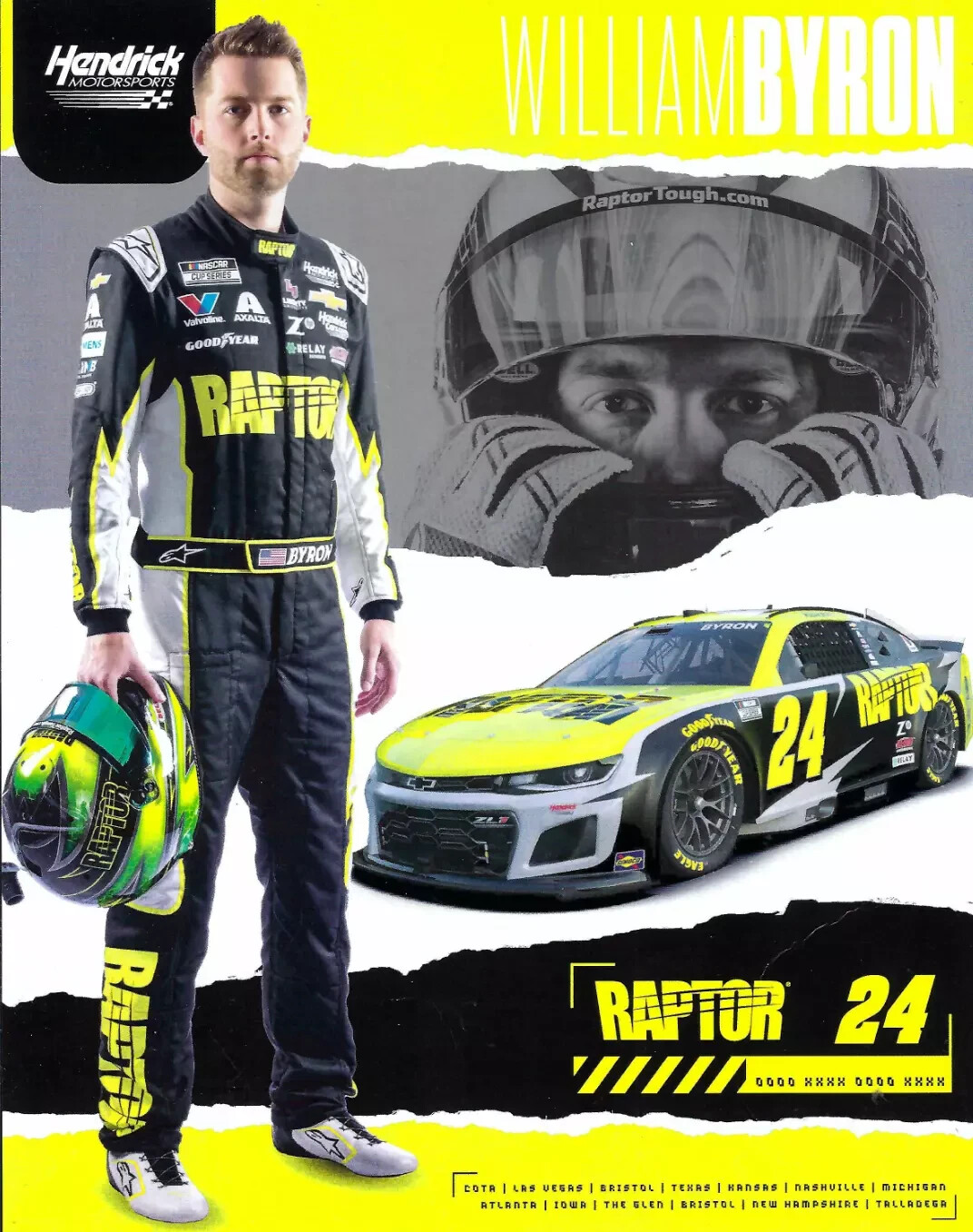 NEW! 2025 WILLIAM BYRON "RAPTOR" #24 NASCAR CUP SERIES HENDRICK ...