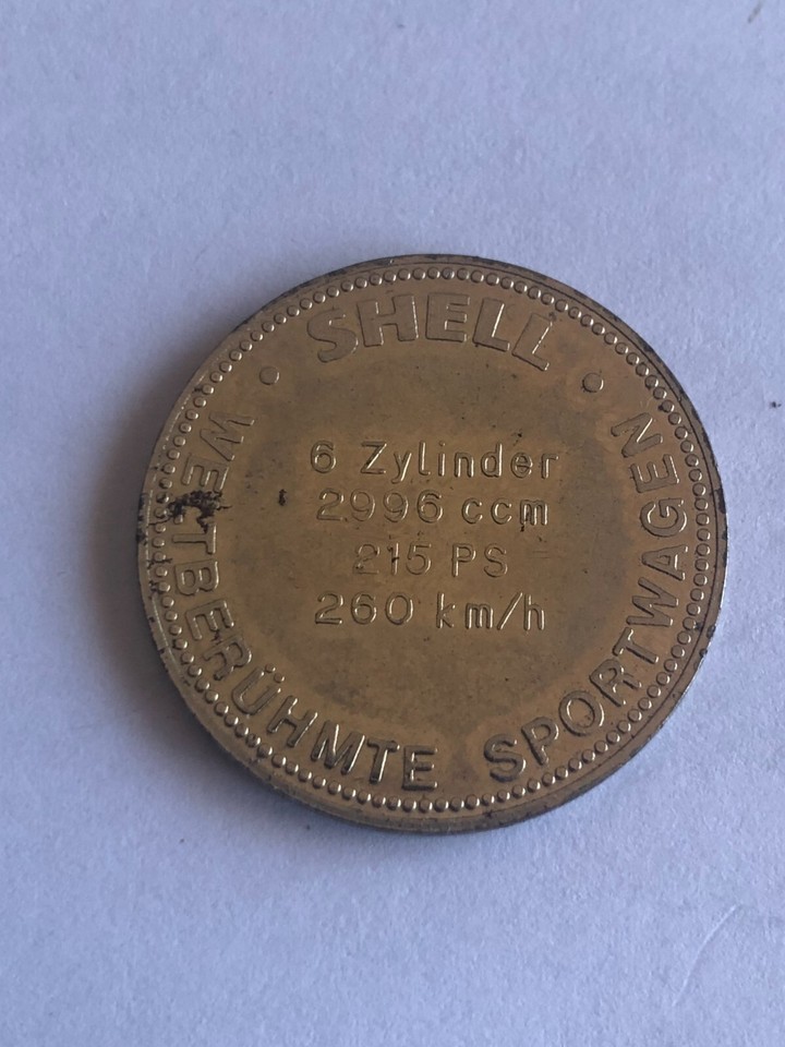 Token Coin Shell Mercedes-Benz SL300 1954 Famous Cars Collection W ...